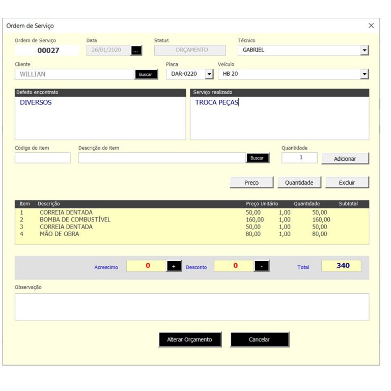 Programa para Oficina Mecanica - Smart Planilhas