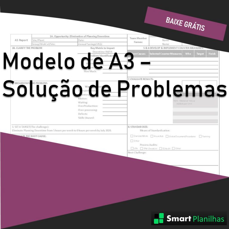 Modelo A3 em Excel - Smart Planilhas