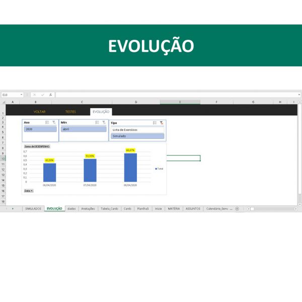Planilha Controle de Estudos em Excel - Smart Planilhas Planilha Controle de Estudos em Excel - Smart Planilhas