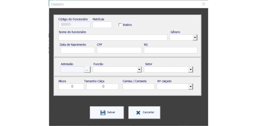 Planilha para controle de entrega de uniformes - Smart Planilhas