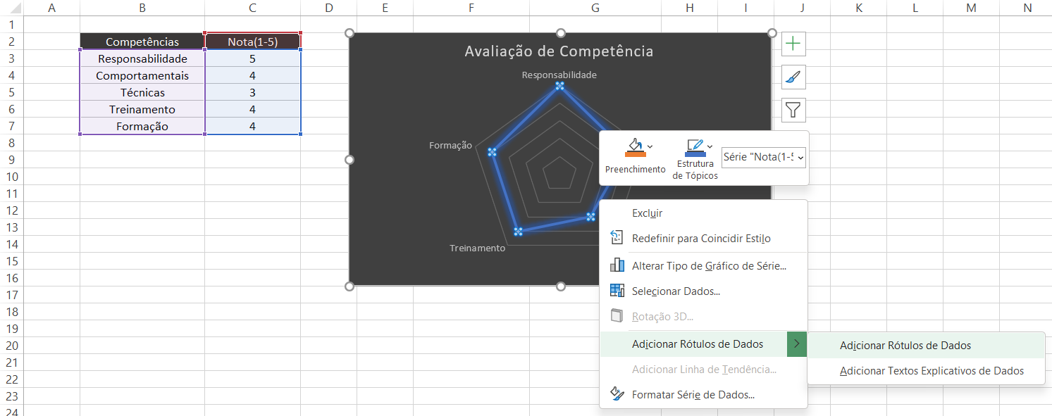 Smart Planilhas — Como criar gráfico de radar em Excel
