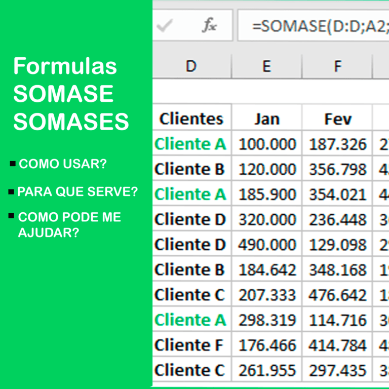 Fórmulas SOMASE e SOMASES - Smart Planilhas