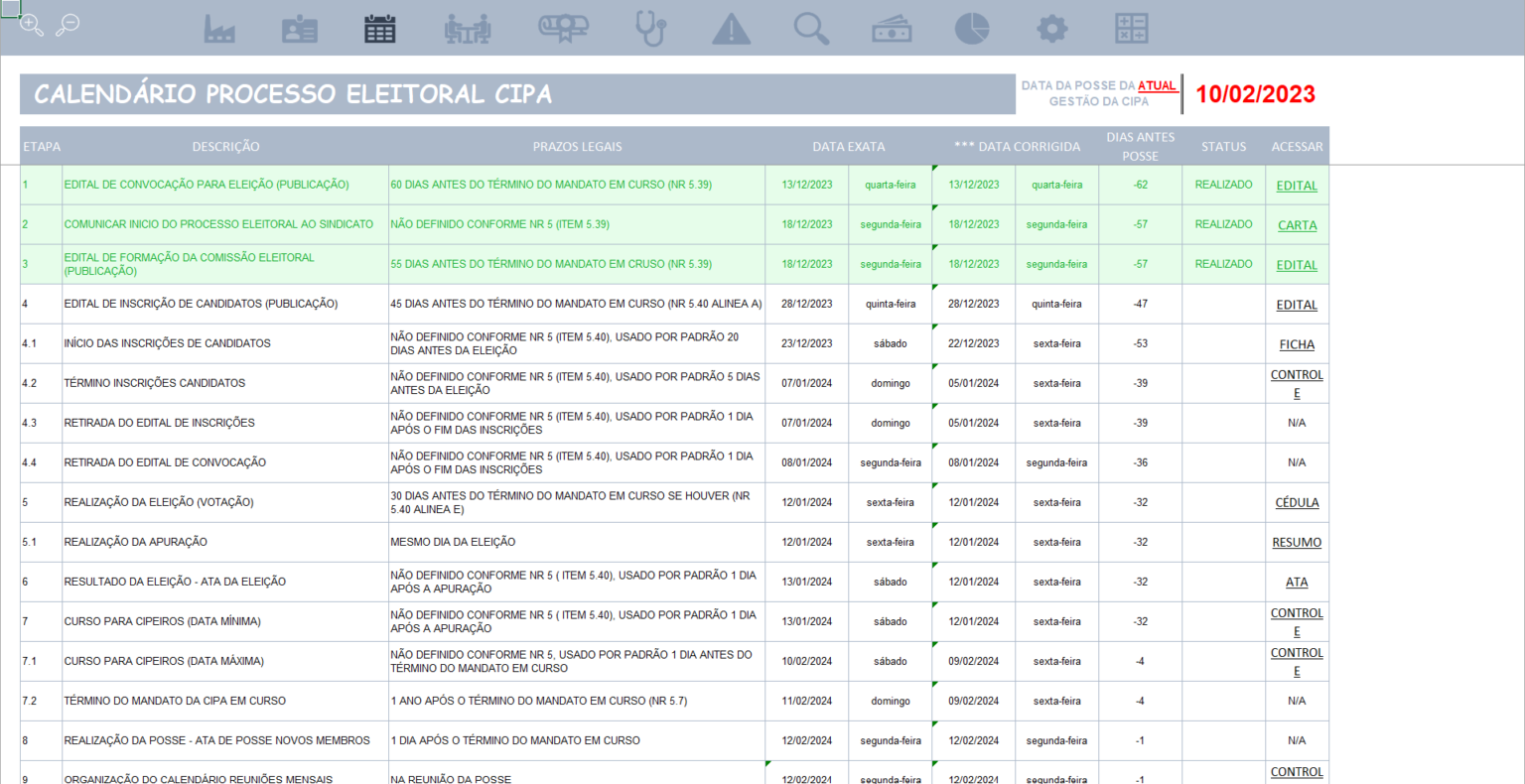 Planilha para CIPA - Smart Planilhas