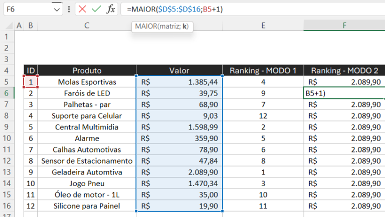 Como fazer ranking no Excel - Smart Planilhas