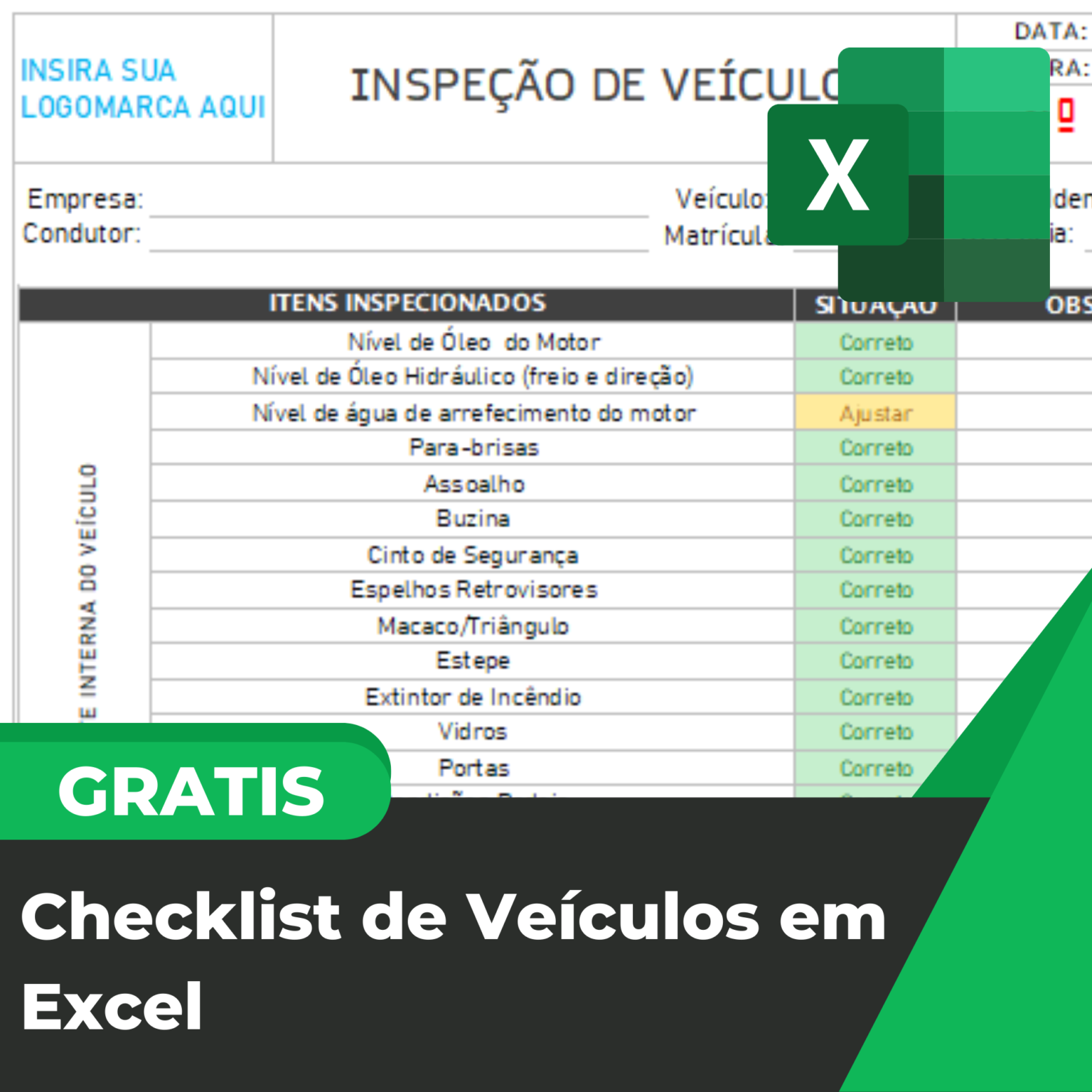 Check list de Veículos para baixar - Smart Planilhas