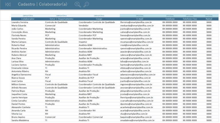 Planilha de Coaching Empresarial em Excel - Smart Planilhas