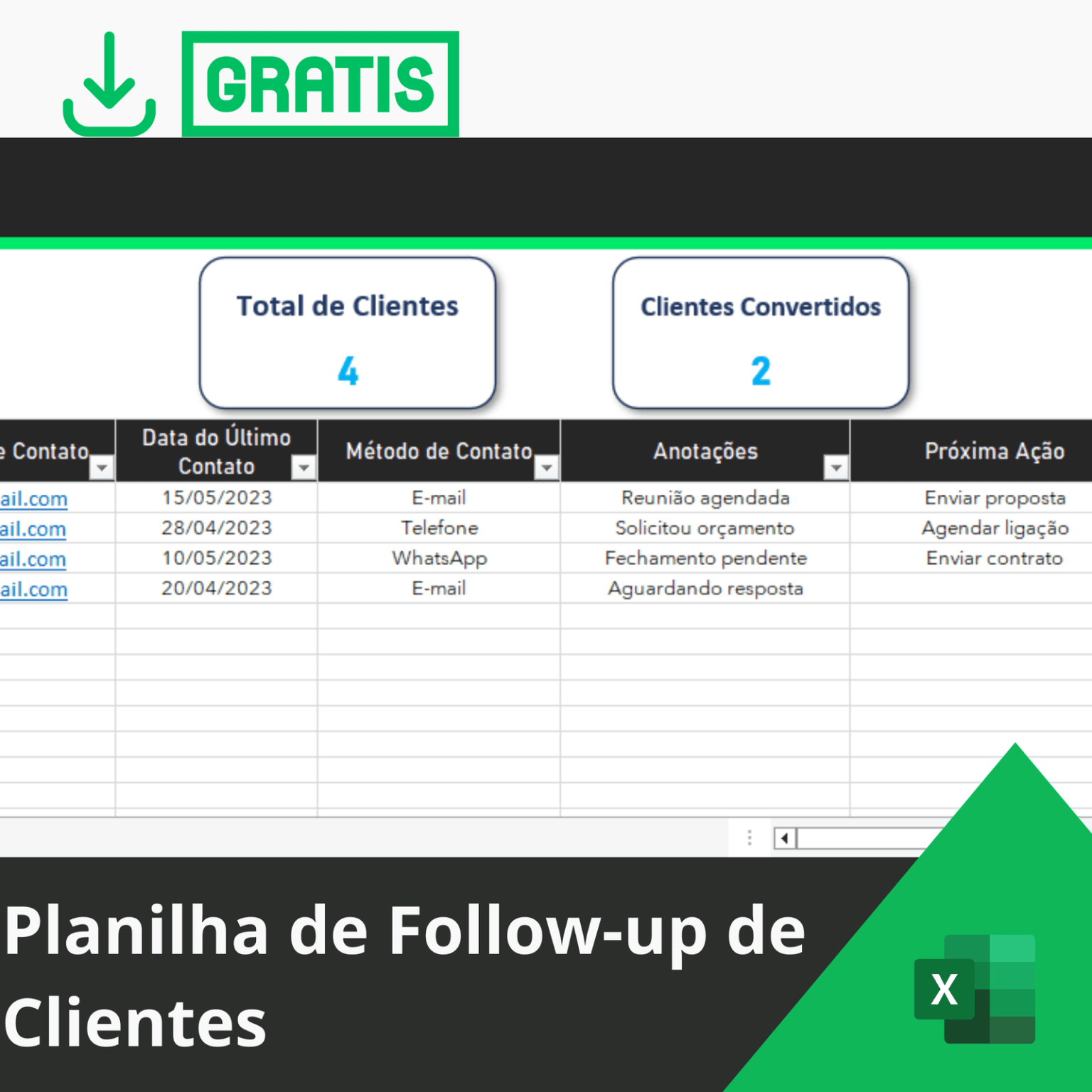 Planilha de Follow-up de Clientes