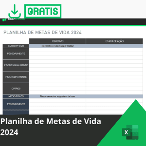 Planilha de Metas de Vida 2024