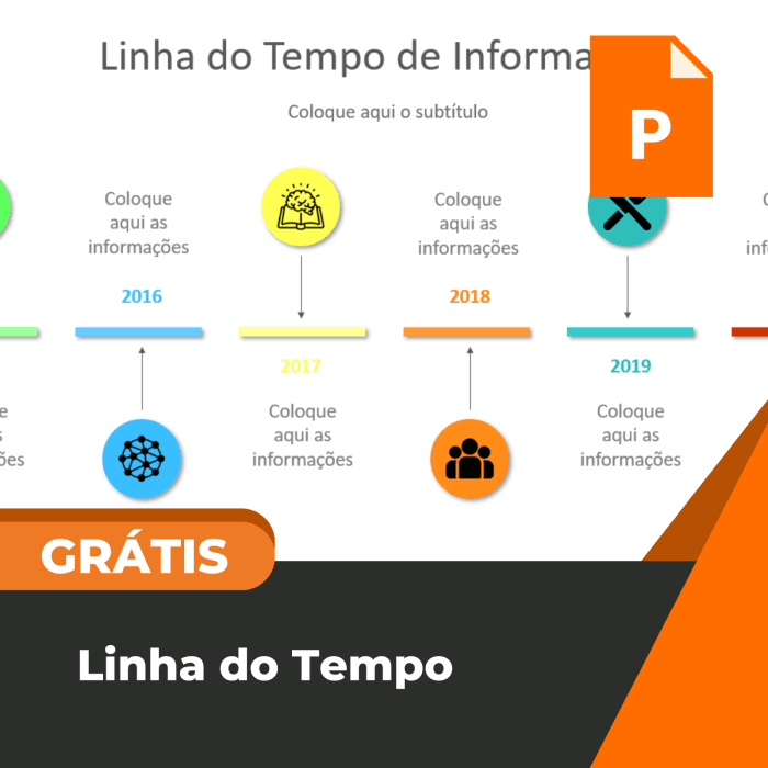 Linha do Tempo Power Point Grátis