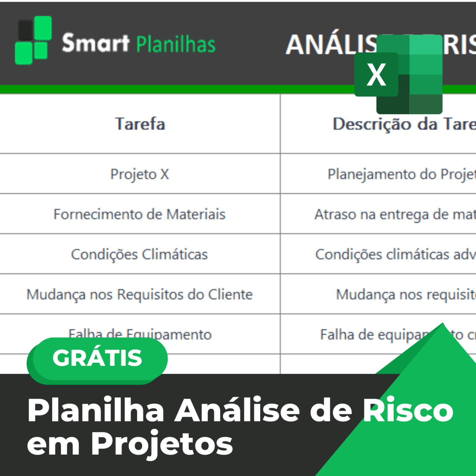 Planilha de Análise de Riscos em Projetos - Smart Planilhas