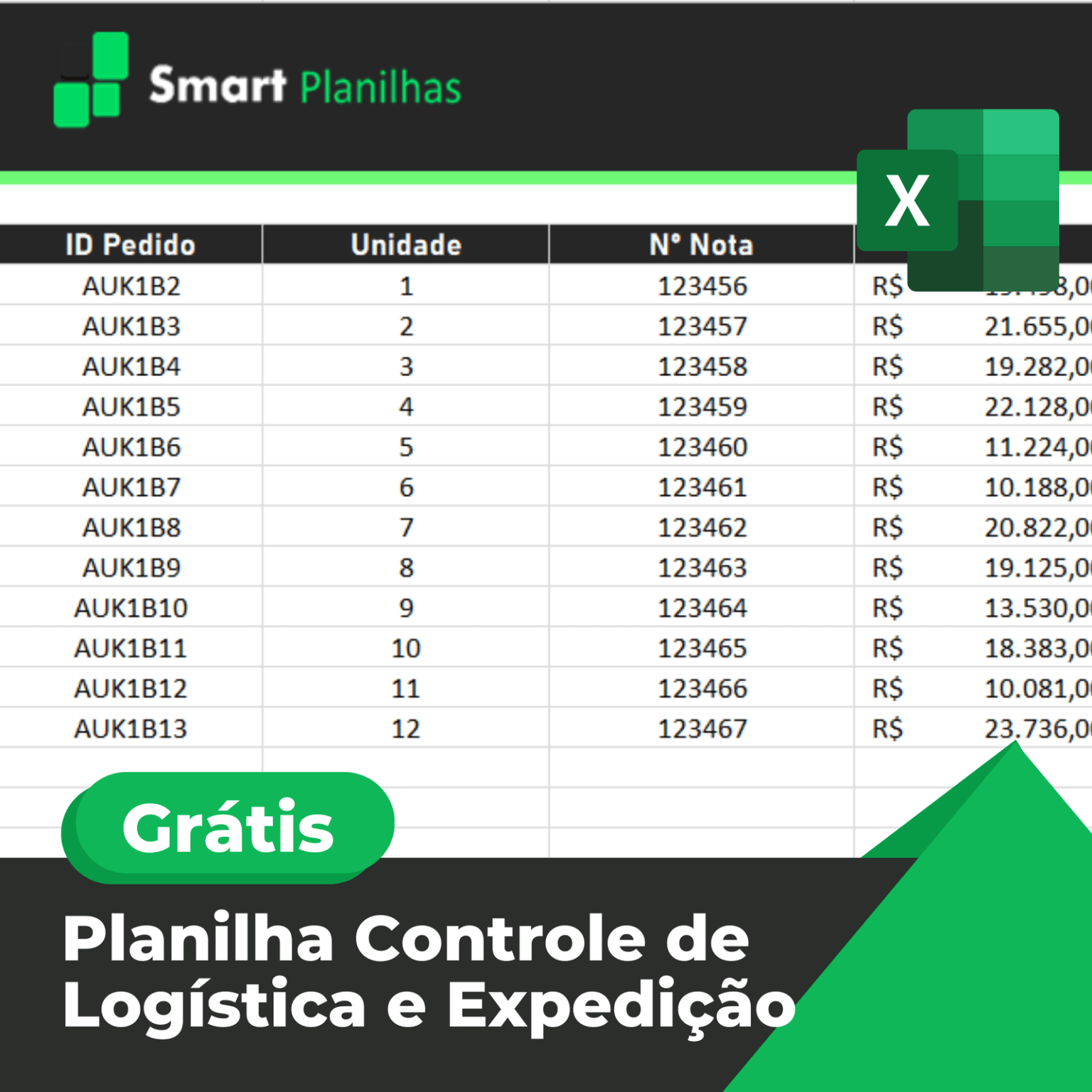 Planilha Controle de Logística e Expedição Grátis