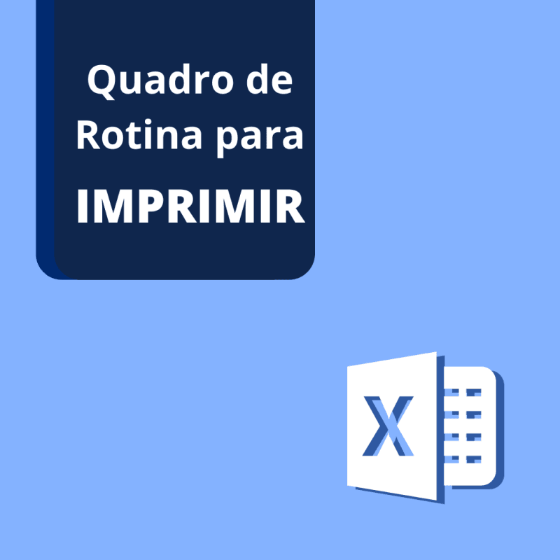 Quadro de Rotina para Imprimir Grátis