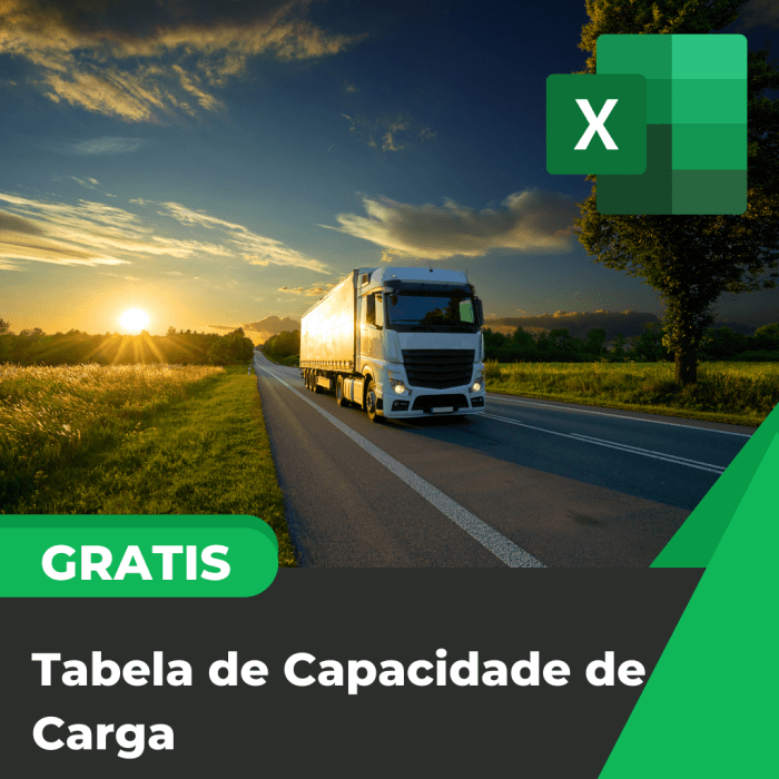 Tabela de Capacidade de Carga de Caminhões Grátis - Smart Planilhas